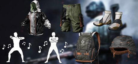 PUBG Steam账号： 改名卡+三周年+PCS1竞猜套装3个武器+PCS2 98K+全明星T恤+黑白T恤+PCS2舞蹈+片甲不留表情 ...