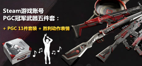 PUBG Steam游戏账号（不是CDK）：竞猜冠军5件套装 + PGC 11件套礼包 + 胜利动作表情|cdkey|激活码|兑换码|充值卡|游戏账号 - IGXE电竞饰品交易平台