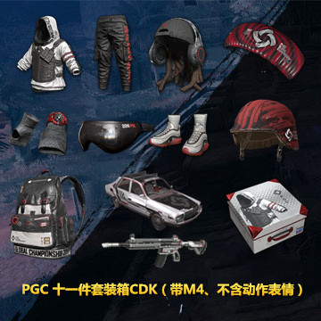 绝地求生2019 PGC比赛限定 十一件套装箱CDK（含M4、无表情）|cdkey|激活码|兑换码|礼物